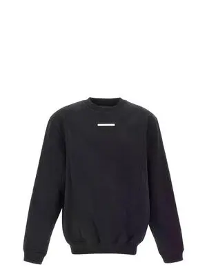HELIOT EMIL Raglan-sleeve Sweatshirt With Metal Plaque - Black