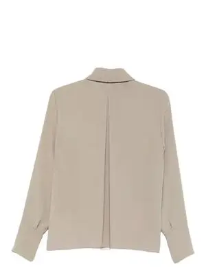 Patrizia Pepe Long-sleeved Blouse - Neutrals