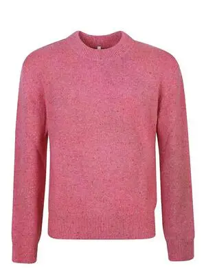 SUNFLOWER Speckled Wool Crew-neck Sweater - Pink