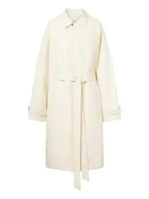 Calvin Klein Marisol Cotton-blend Trench Coat - White