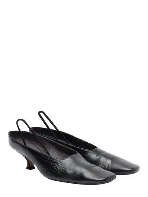 Calvin Klein Anna Leather Slingback Pumps - Black