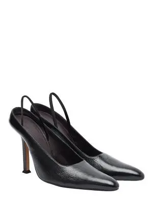 Calvin Klein Suki Leather Slingback Pumps - Black