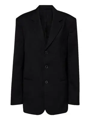 Calvin Klein Viola Oversized Pinstripe Blazer - Black
