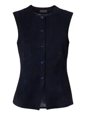Stouls Stouls Casino Suede Vest Blue