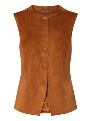 Stouls Casino Suede Vest - Brown
