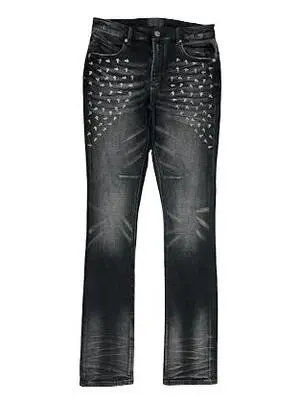 RtA Olivier Stacked Cross Jean - Black