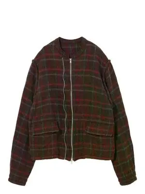 UNDERCOVERISM Checked Zip-up Jacket - Brown