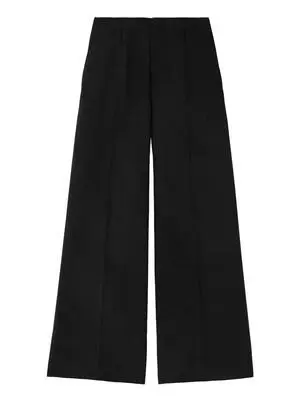 Alexander McQueen Pleated Wide Leg Pants - Black