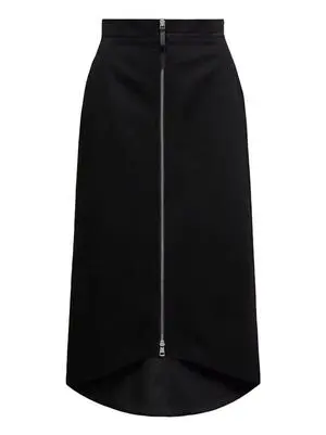 Moncler Edward Enninful Midi Gabardine Skirt - Black
