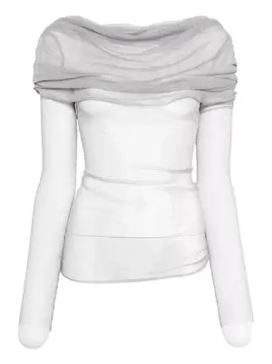 Christopher Esber Veiled Top - Grey
