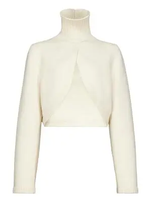 Alaïa Cut-out Sweater - Blanc Naturel
