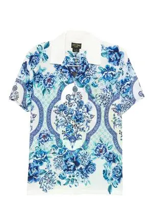 Camilla Short-sleeve Graphic-print Shirt - Multicolour