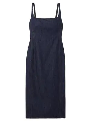Dries Van Noten Denim Midi Dress - Blue