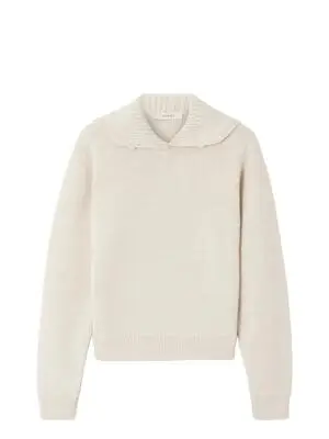LEMAIRE Knitted Hoodie - Off-white