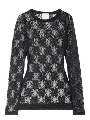 Patou Second Skin Lace Top - Black