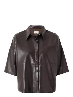 Citizens Of Humanity Frances Cropped Shirt - Brown