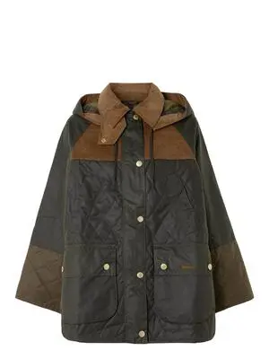 Barbour Imelda Hooded Waxed-cotton Jacket - Green