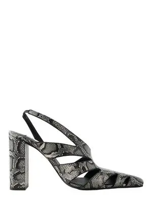Alaïa Snakeskin Slingback Sandals - Animal Print