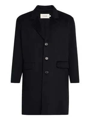 FRAME Double-face Wool Overcoat - Dark Navy