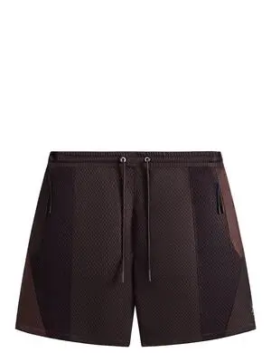 Kith Panelled Mesh Shorts - Brown