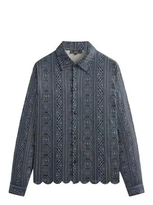 Kith Isaac Microsuede Long-sleeve Button Down - Black