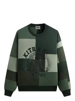 Kith Patchwork Fleece Nelson Crewneck - Green