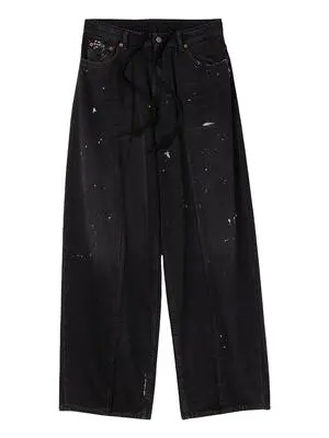 MAISON MARGIELA Paint Splatter Denim Pant - Black