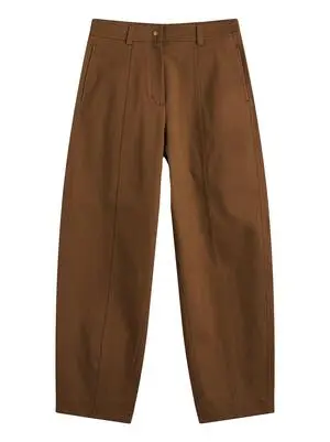 Moncler High Waisted Trousers - Brown