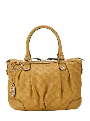 Gucci Guccissima Sukey Zip Handbag - Yellow