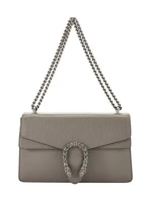 Gucci Leather Dionysus Shoulder Bag - Grey