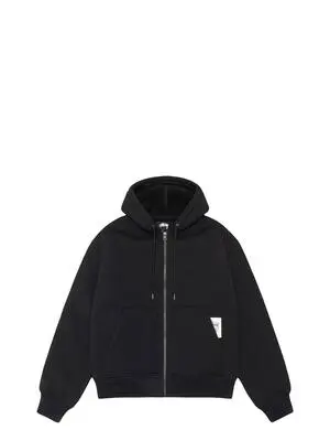 StÜssy Bonded Sherpa Hoodie - Black