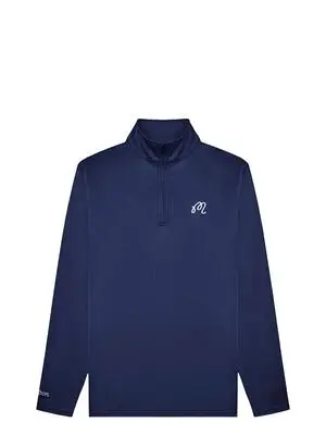 MALBON Performance Quarter Zip Pullover - Blue