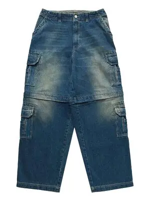 Vetements Hip Hop Cargo Jeans - Blue