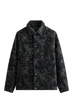 Kith Paisley Tapestry Irvin Coaches Jacket - Black