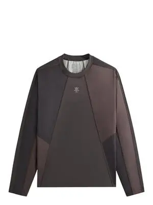 Kith Long-sleeve Panelled Otto Tee - Brown