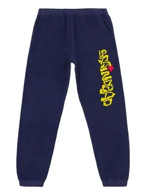 BRAIN DEAD Slime Reverse Fleece Sweatpant - Blue