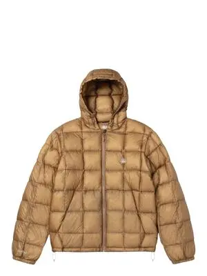 StÜssy Midweight Hooded Puffer - Tan