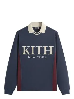 Kith Pique Long-sleeve Tap Polo - Black