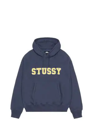 StÜssy Felt Applique Hoodie - Blue