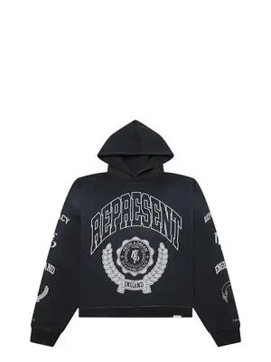 REPRESENT Legacy Crest Hooded Sweatshirt - Black