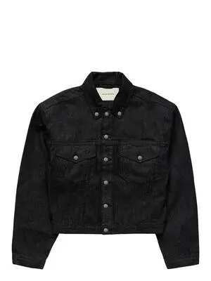 ENTIRE STUDIOS Shrunken Denim Jacket - Black