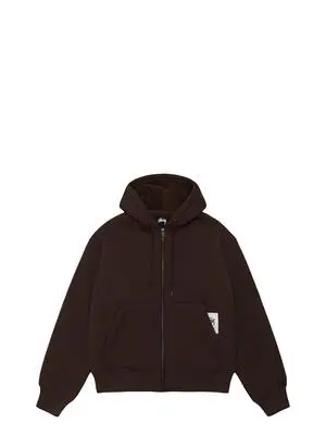 StÜssy Bonded Sherpa Hoodie - Brown