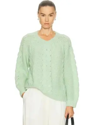 BODE Eiderdown Sweater - Seafoam