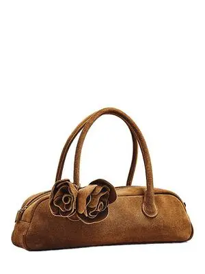 Dolce Vita Boracay Suede Shoulder Bag - Chocolate