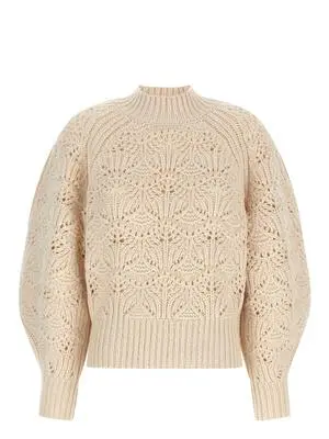 Zimmermann Hypnotic Cable Knit Sweater - Beige