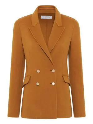 Gabriela Hearst Lloyd Blazer Double Face Recycled Cashmere - Yellow Ochre