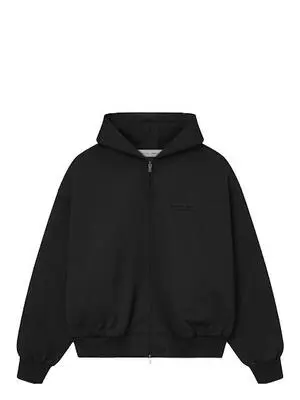 Fear Of God Essentials Twill Hooded Bomber - Jet Black