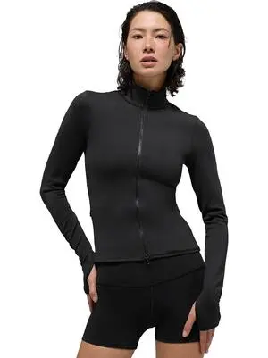 Alo Yoga Airlift Winter Warm Radiant Full-zip Jacket - Black