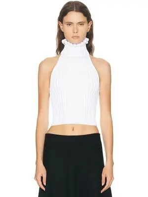 Alaïa Halter Top - Blanc