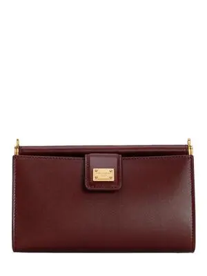Dolce & Gabbana Plongé Calfskin Phone Bag - Bordeaux